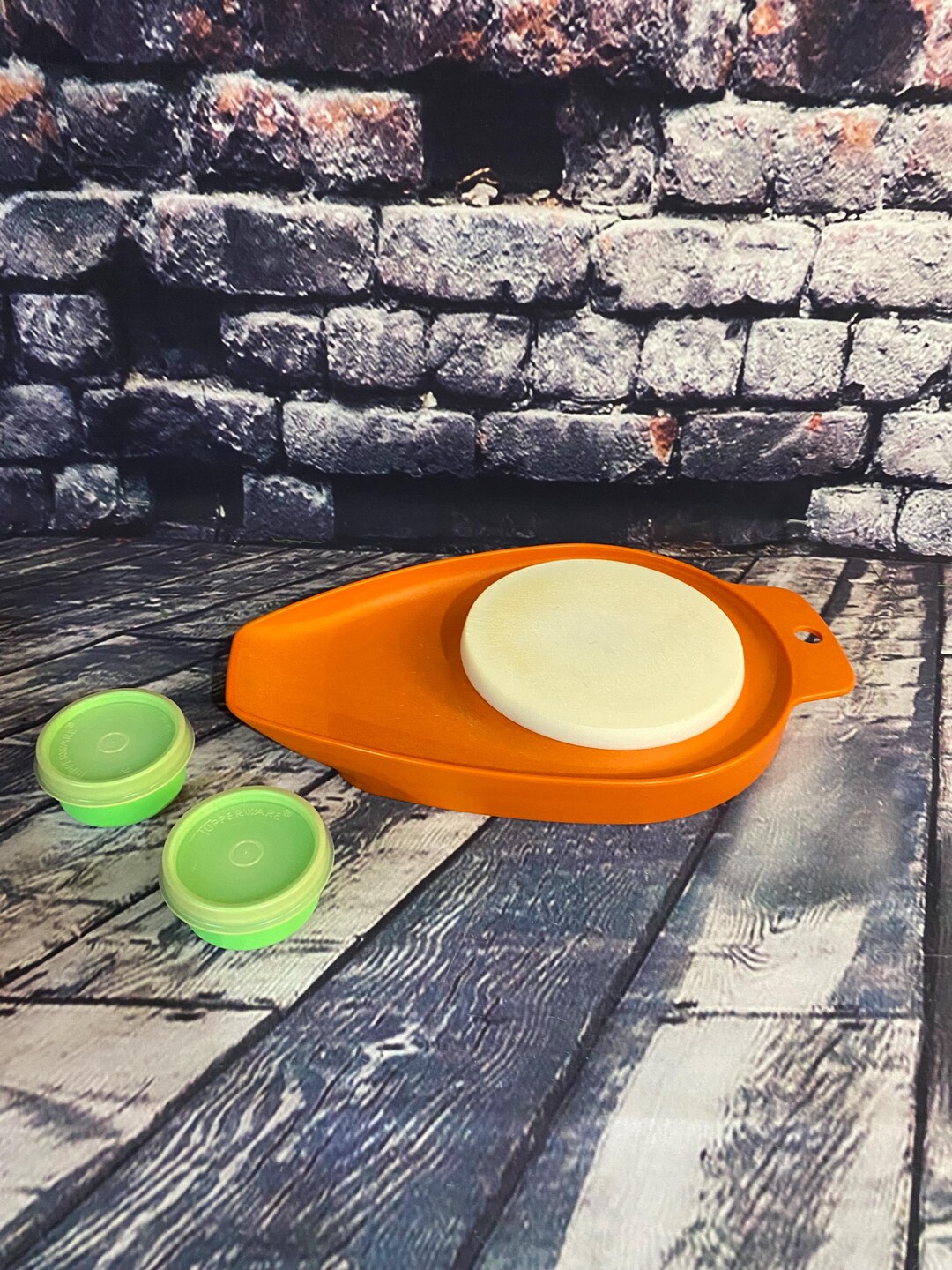 Vintage Tupperware 1432 Cutting Board and 2 Small 1463 Vintage Smidgets ...