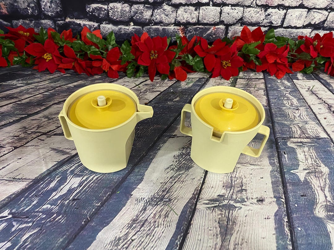 Vintage Tupperware Sugar Bowl and Creamer Set A Retro Duo for Your ...