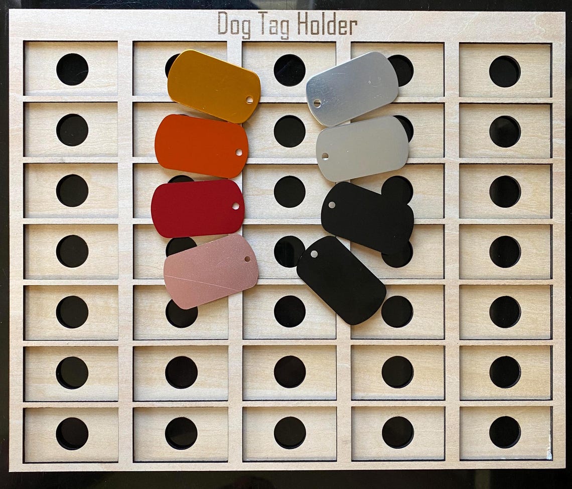 Metal Dog Tag Jig, SVG Cut File - Etsy