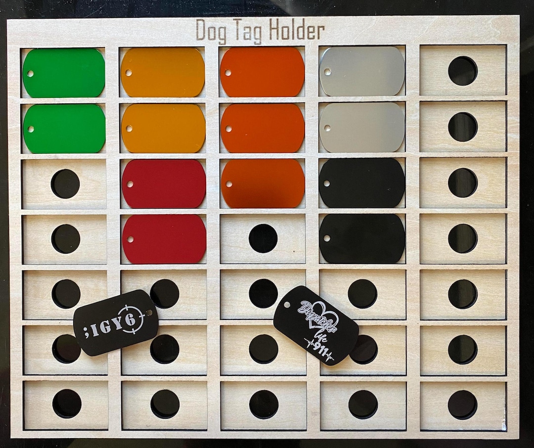Metal Dog Tag Jig, SVG Cut File - Etsy