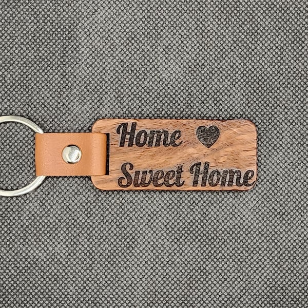 Wooden Key Chain - Etsy