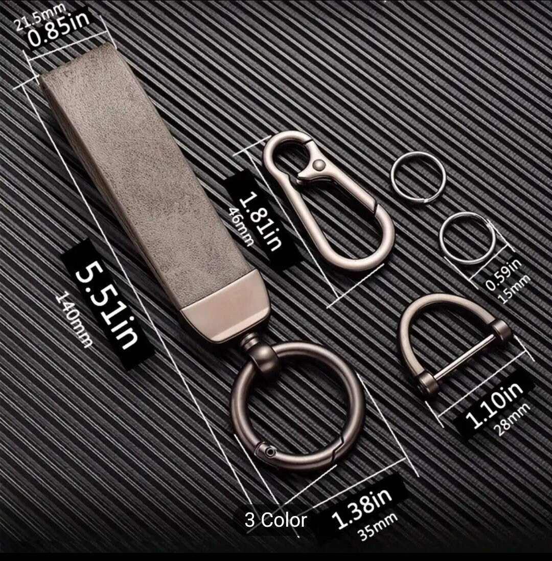 Customizable Leather Key Chain - Etsy