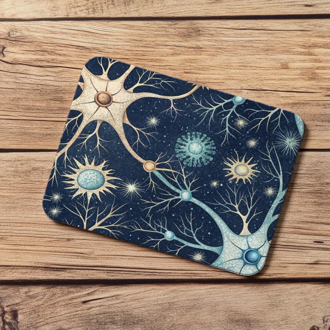 Neuron Mouse Pad: Brain Cell Art, Science Desk Accessory - Etsy