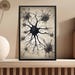 Abstract Neuron Art Print, Modern Wall Art, Sci-fi Neuroscience Decor ...