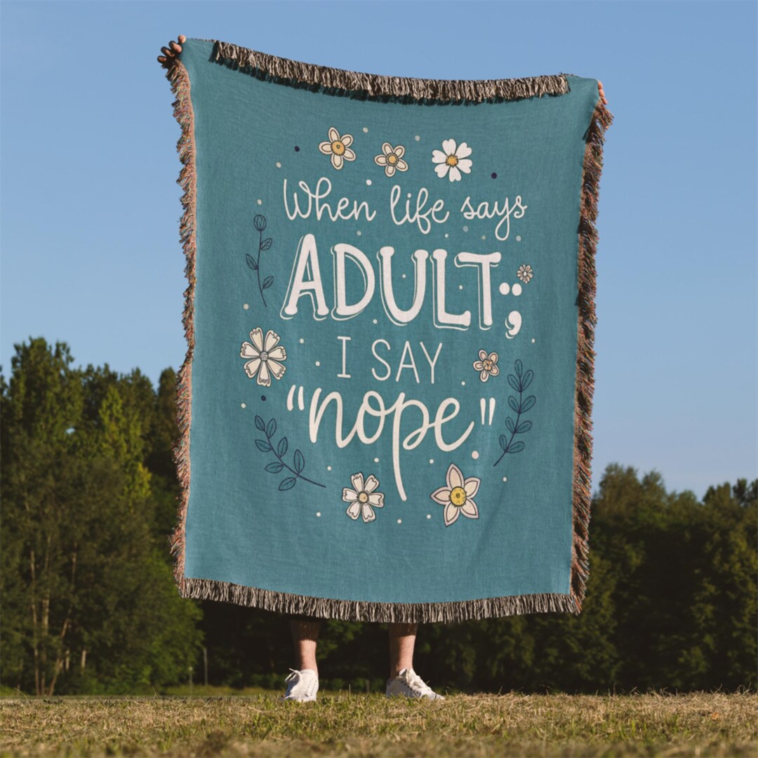 Cozy Blanket With Motivational Quote Design, Soft Throw Blanket for ...