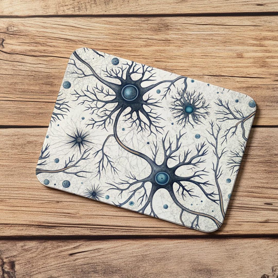 Neurons Mouse Pad: Science Desk Accessory With Neural Network Design - Etsy