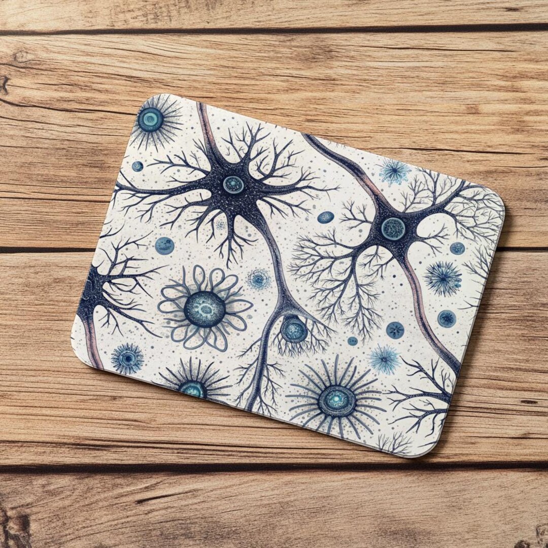 Neuron Pattern Mouse Pad: Science Desk Accessory - Etsy