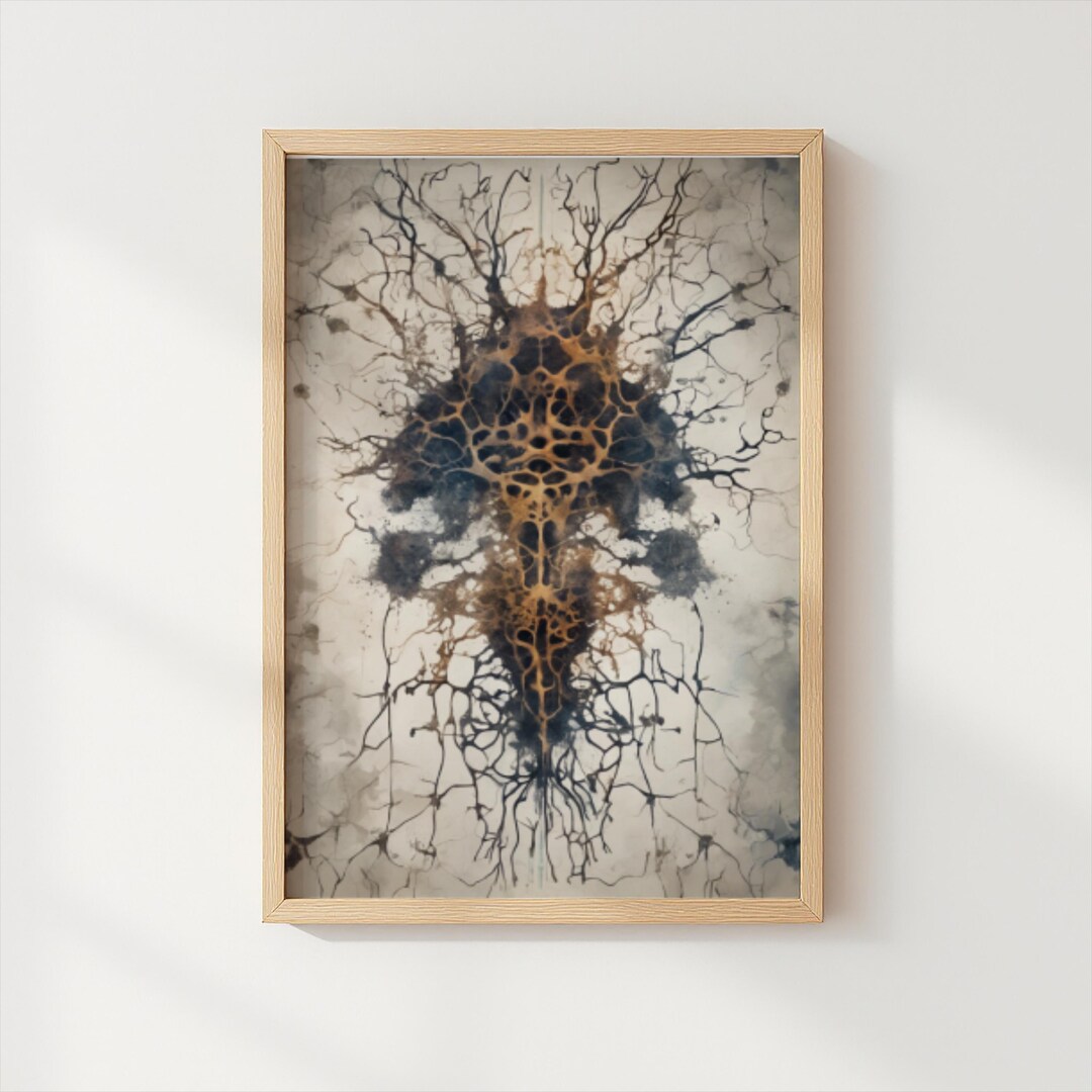 Abstract Neural Network Print: Modern Scientific Wall Art (20x30) - Etsy