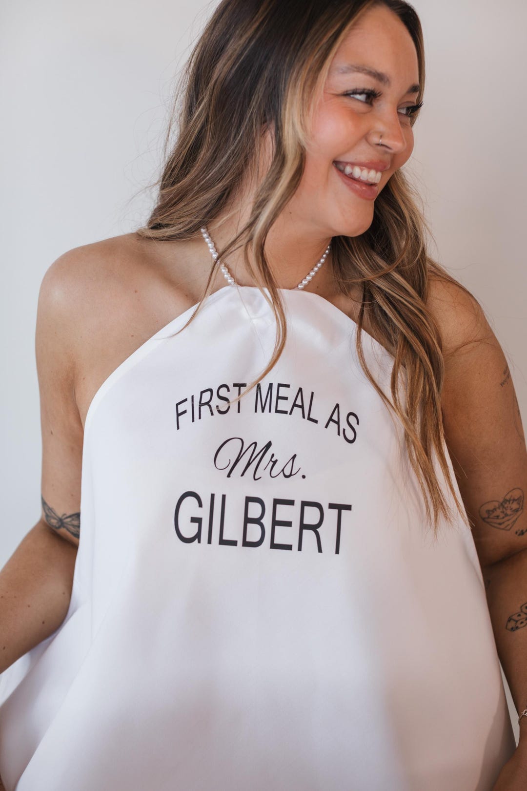 First Meal as Mr & Mrs enter Your Name Personalized Bride Bib Bride Bib ...