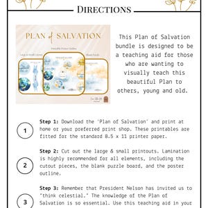 Plan of Salvation Bundle, Teaching Aid - Etsy