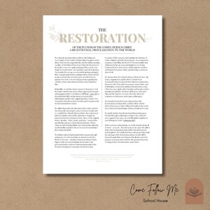 The Church of Jesus Christ Proclamation Posters (set of 4) - Etsy