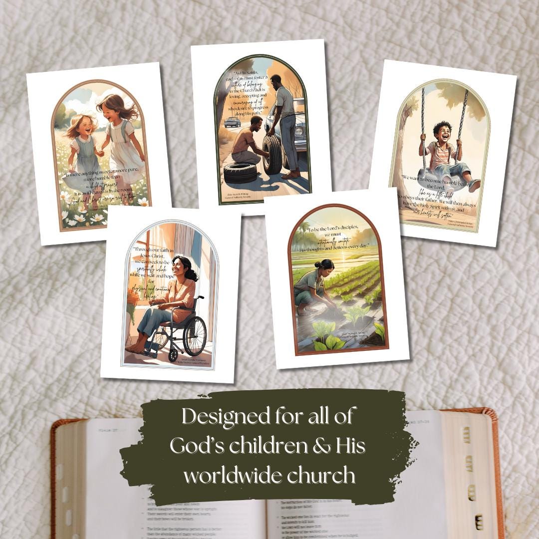 April '25 General Conference Quote Cards, Handout, Digital Download ...