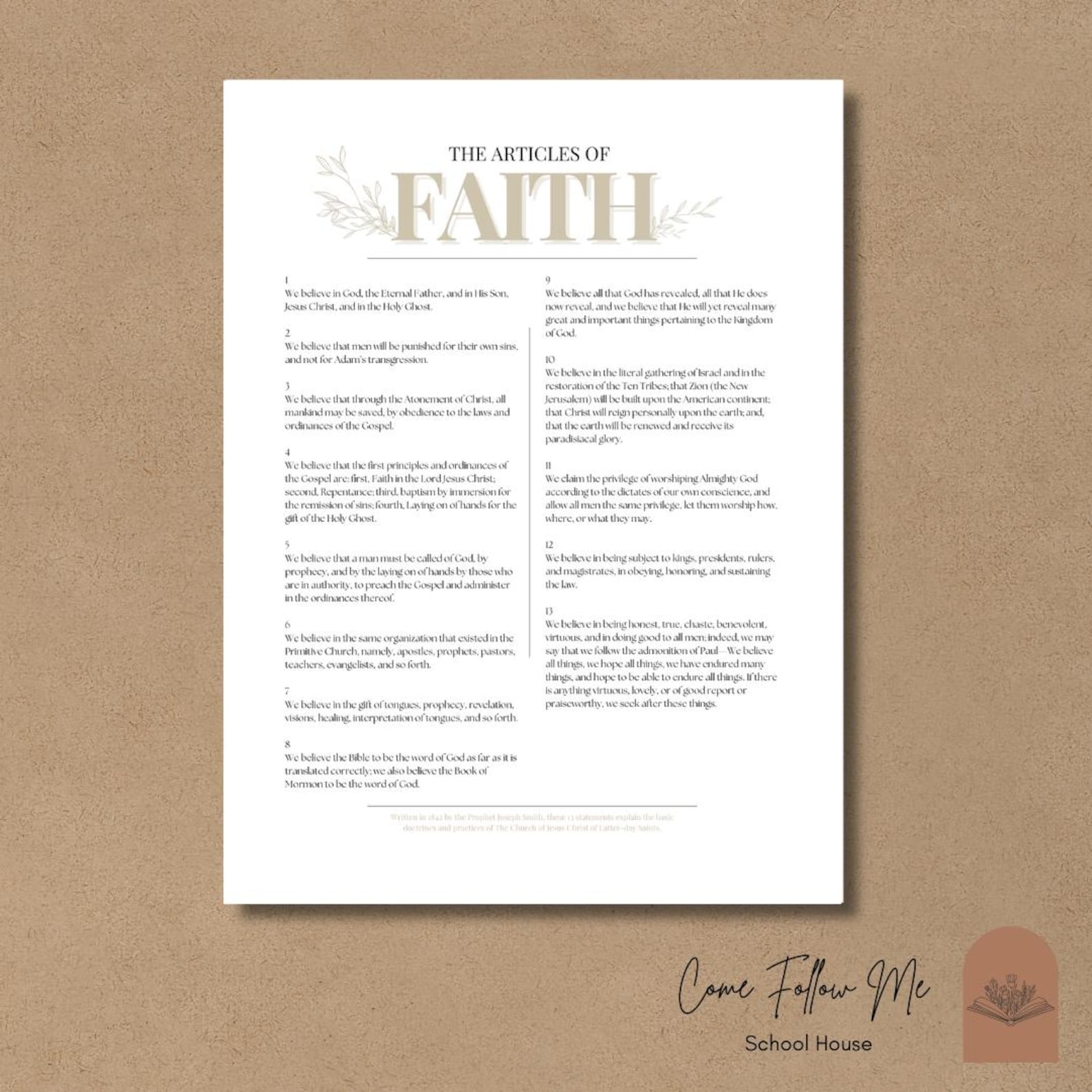 The Church of Jesus Christ Proclamation Posters (set of 4) - Etsy