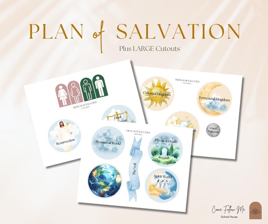 Plan of Salvation Bundle, Teaching Aid - Etsy