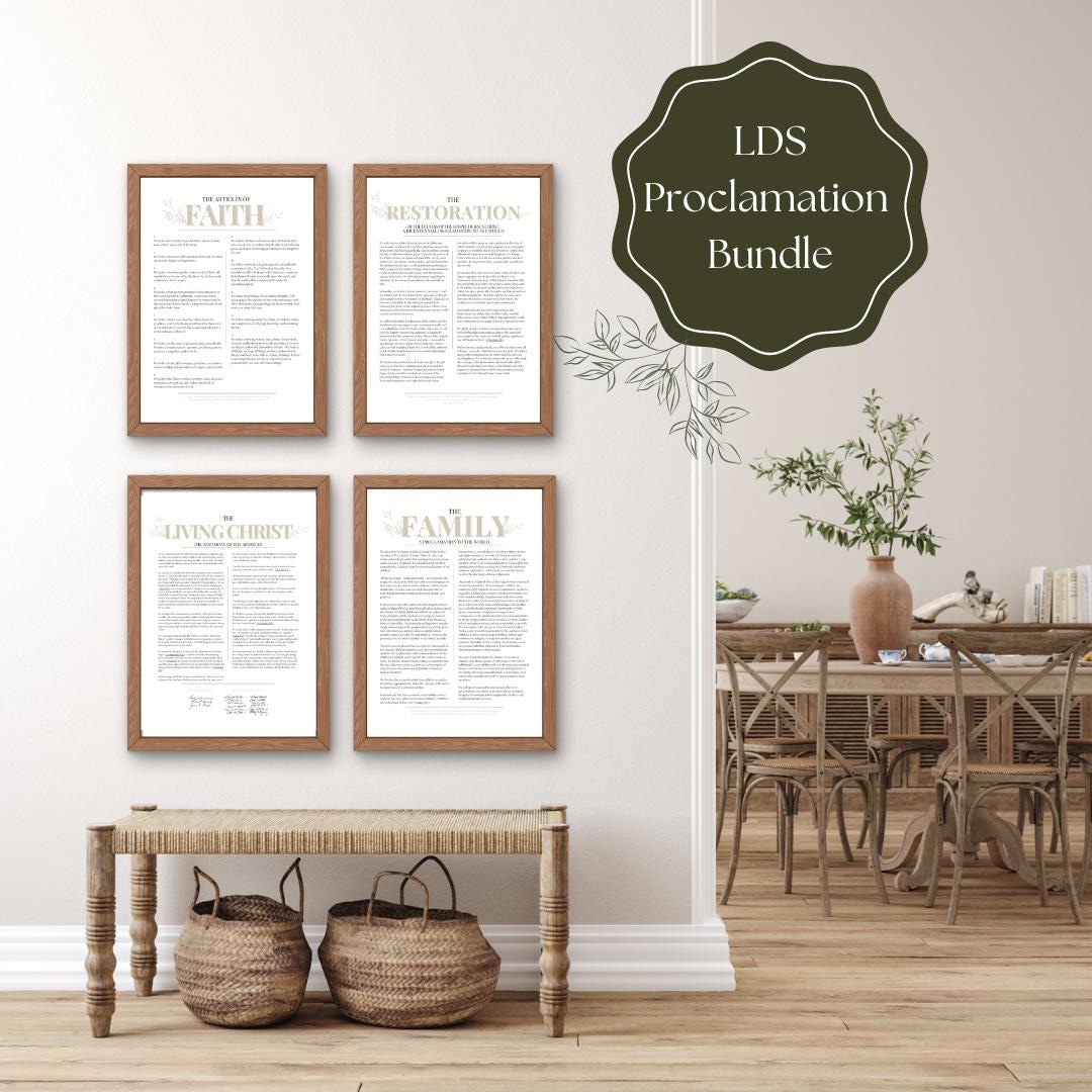 The Church of Jesus Christ Proclamation Posters (set of 4) - Etsy