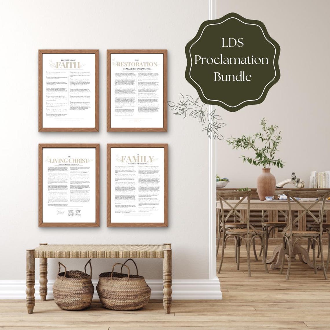 The Church of Jesus Christ Proclamation Posters (set of 4) - Etsy