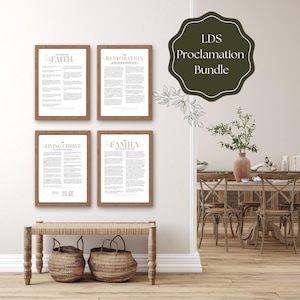 The Church of Jesus Christ Proclamation Posters (set of 4) - Etsy