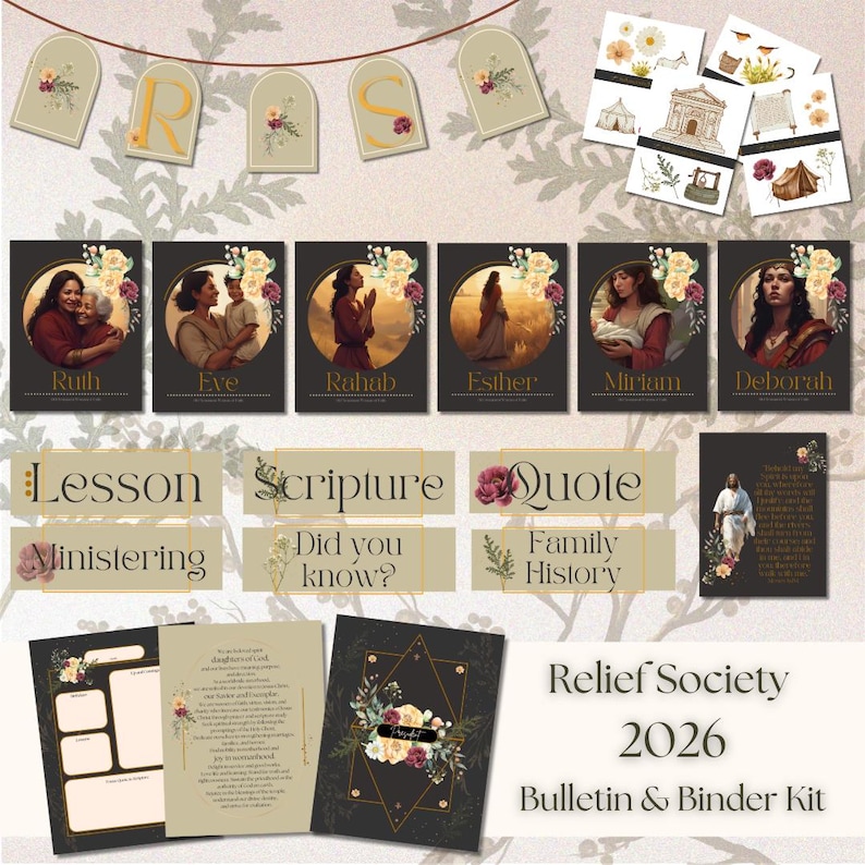 2026 Relief Society Bulletin and Binder Kit, Old Testament, Walk With ...