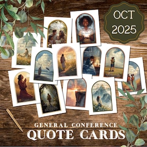 October 2025 General Conference Quote Cards, Handout, Digital Download ...