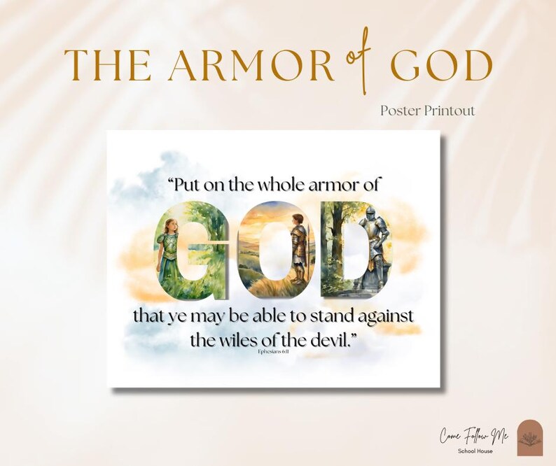 Armor of God Teaching Aid: Poster, Puzzle, Handouts, Etc! - Etsy
