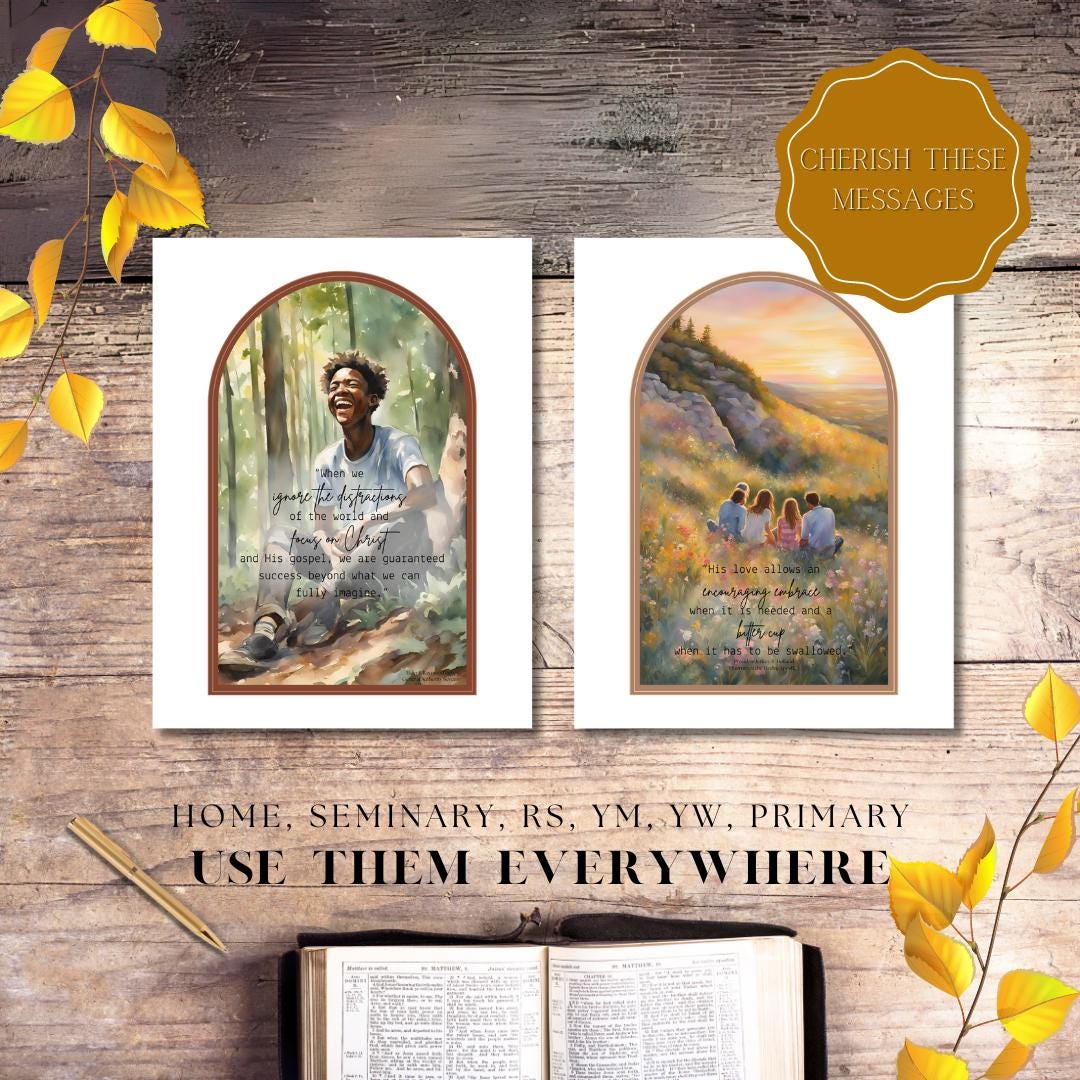 October 2024 General Conference Quote Cards - Etsy