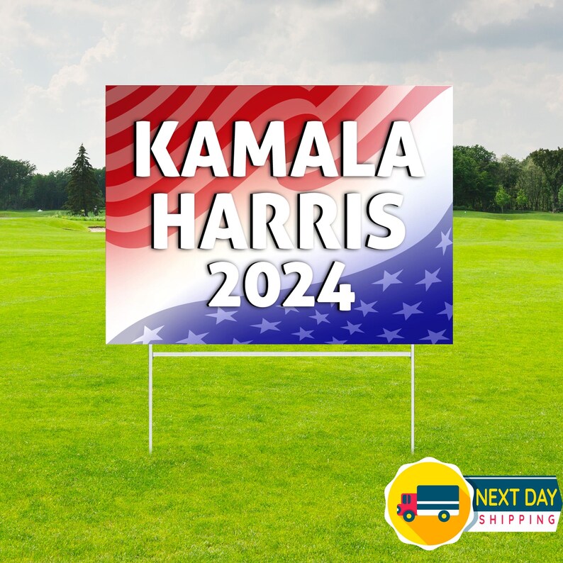 Kamala Harris 2024 Yard Sign, Madam President, Kamala Harris Yard Sign ...
