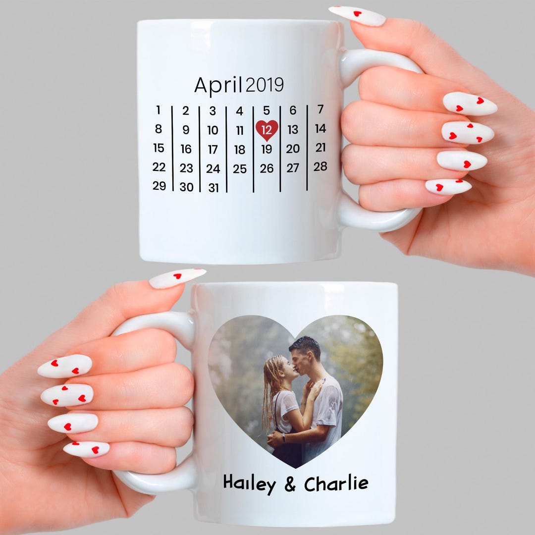 Custom Couple Photo Mug, Valentine's Day, Couple Gift, Cute Mug, Coffee ...