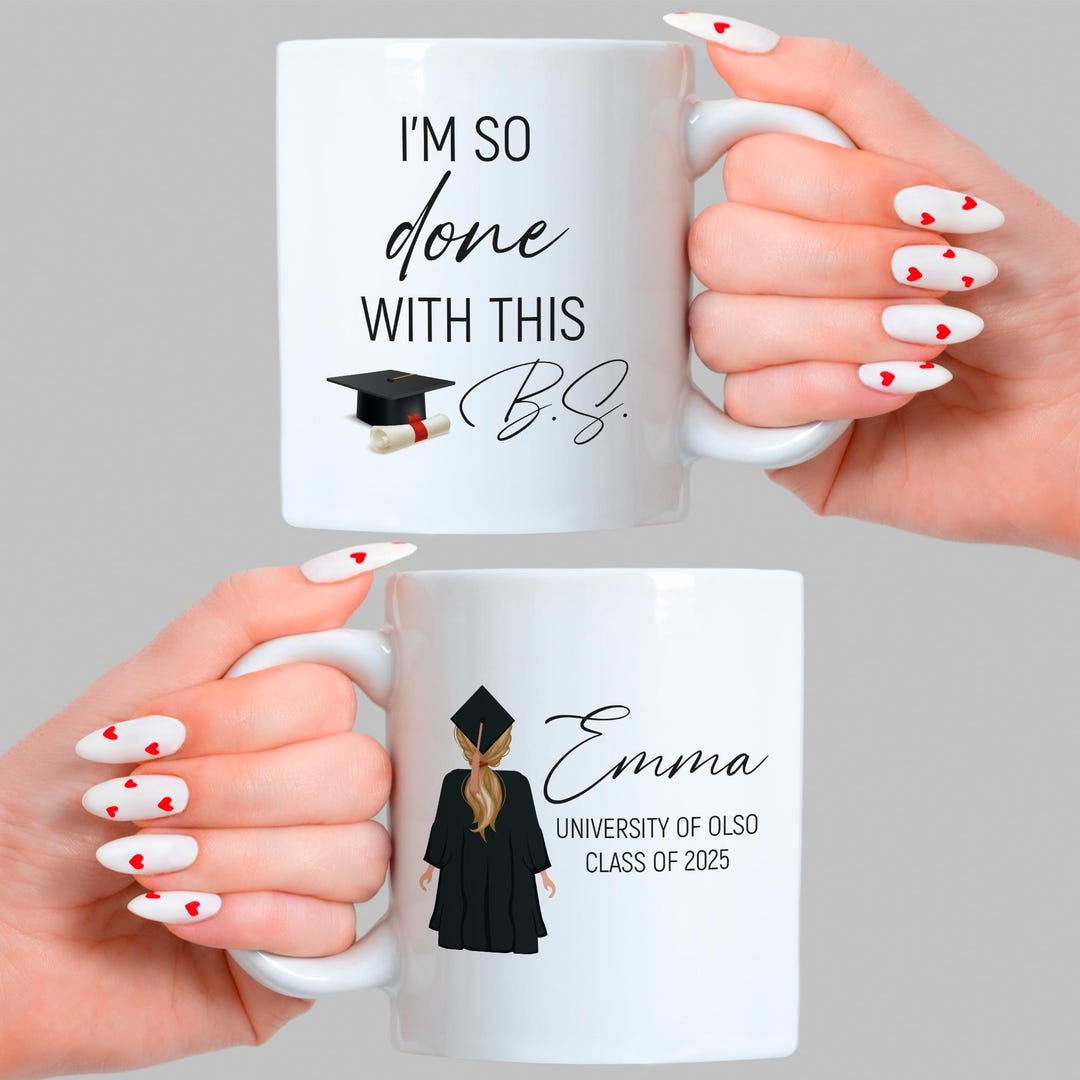 Custom Graduation Mug, Personalized Graduation Gift, College Graduation ...