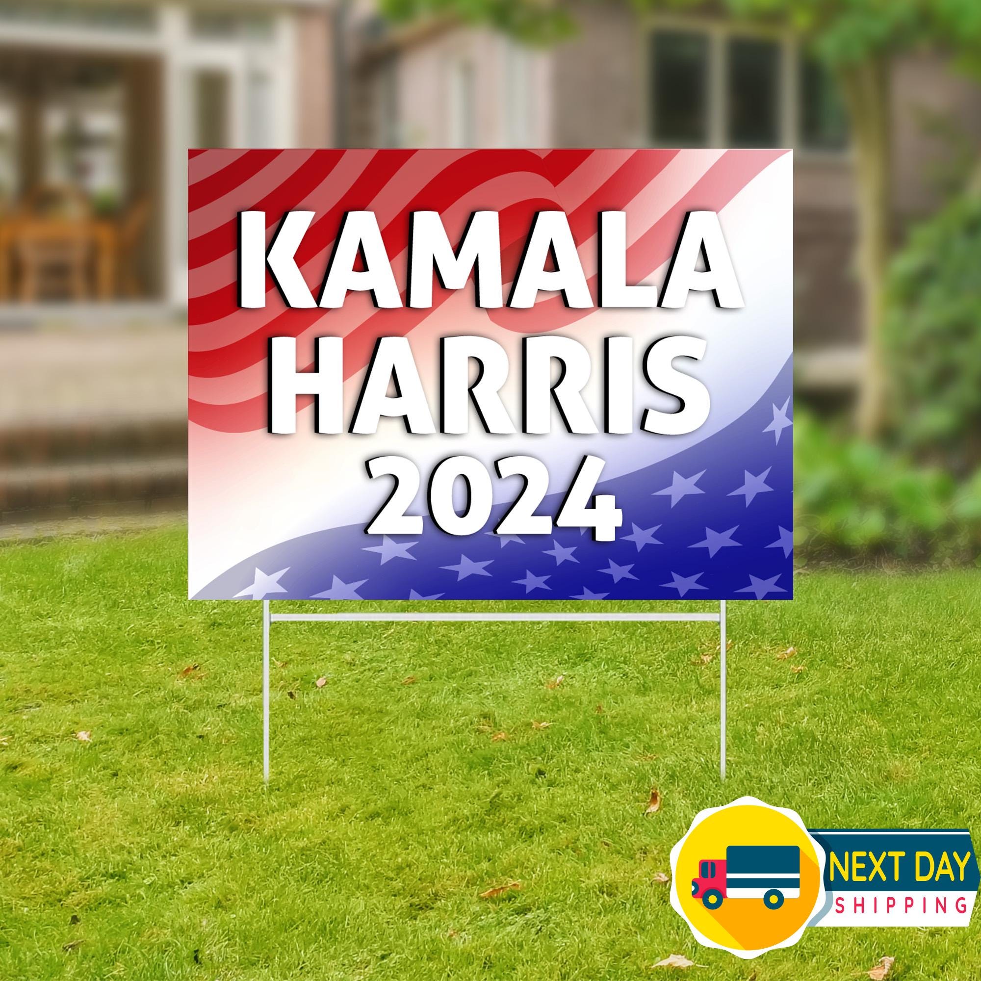 Kamala Harris 2024 Yard Sign, Madam President, Kamala Harris Yard Sign ...
