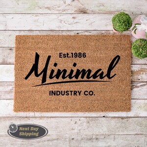 Your Logo Here Personalized Doormat, Custom Design Door Mat, Front Door ...