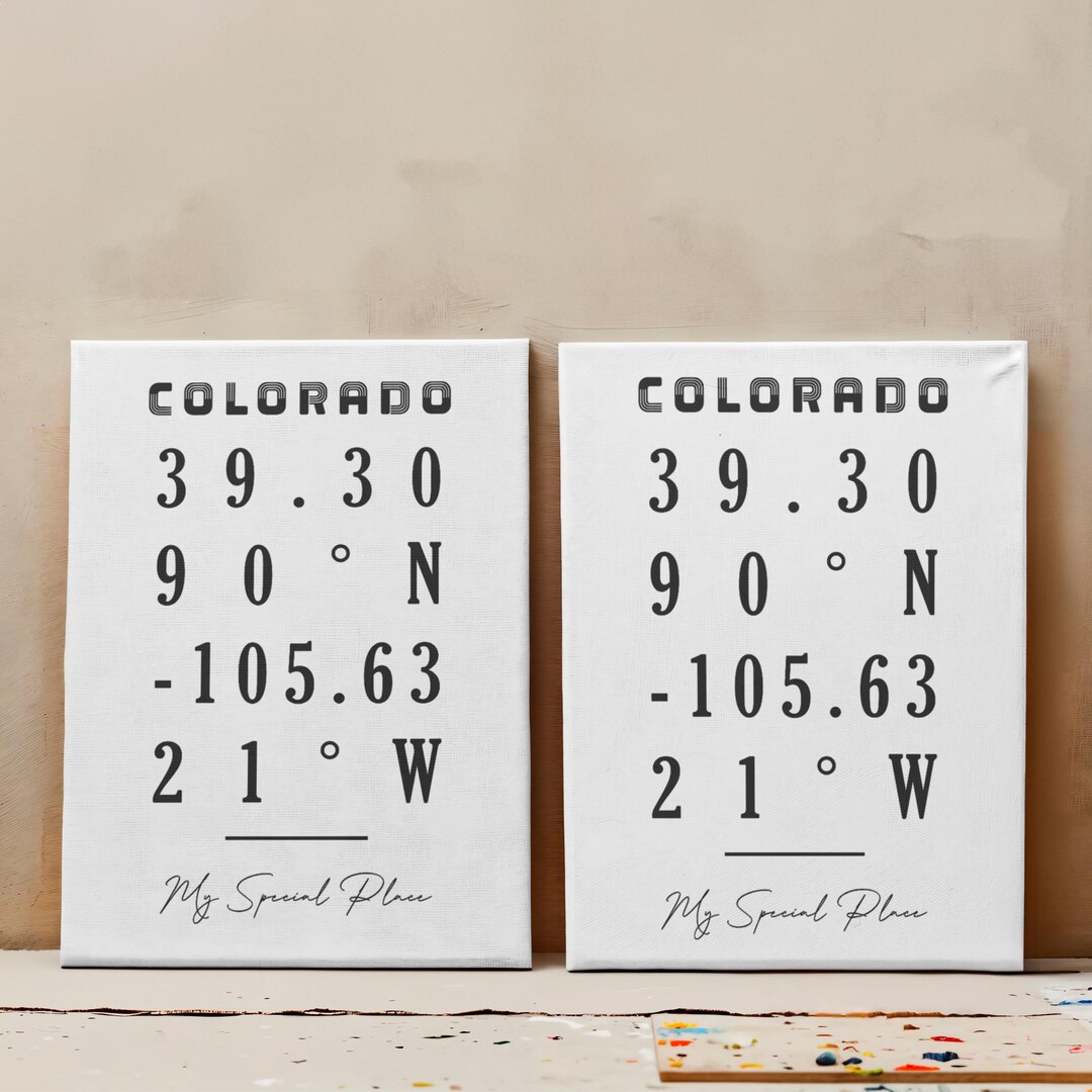 Custom Location Coordinates Print, Custom Gift, Personalized Print ...