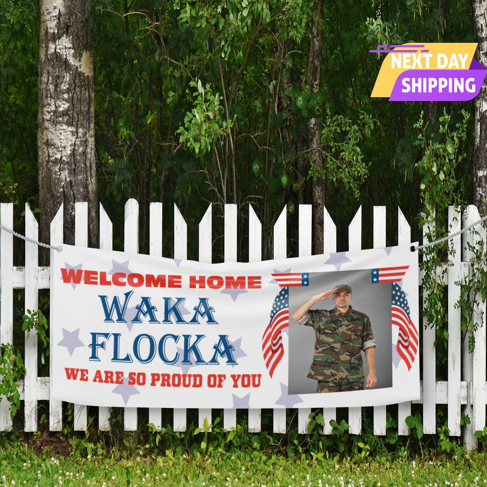 Welcome Home Banner, Military Welcome Home, Homecoming Banner ...