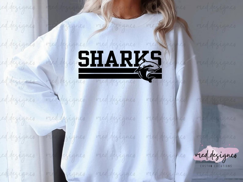 Sharks Svg, Sharks Mascot, Sharks, Mascot, Shark, Team, Spirit, School ...