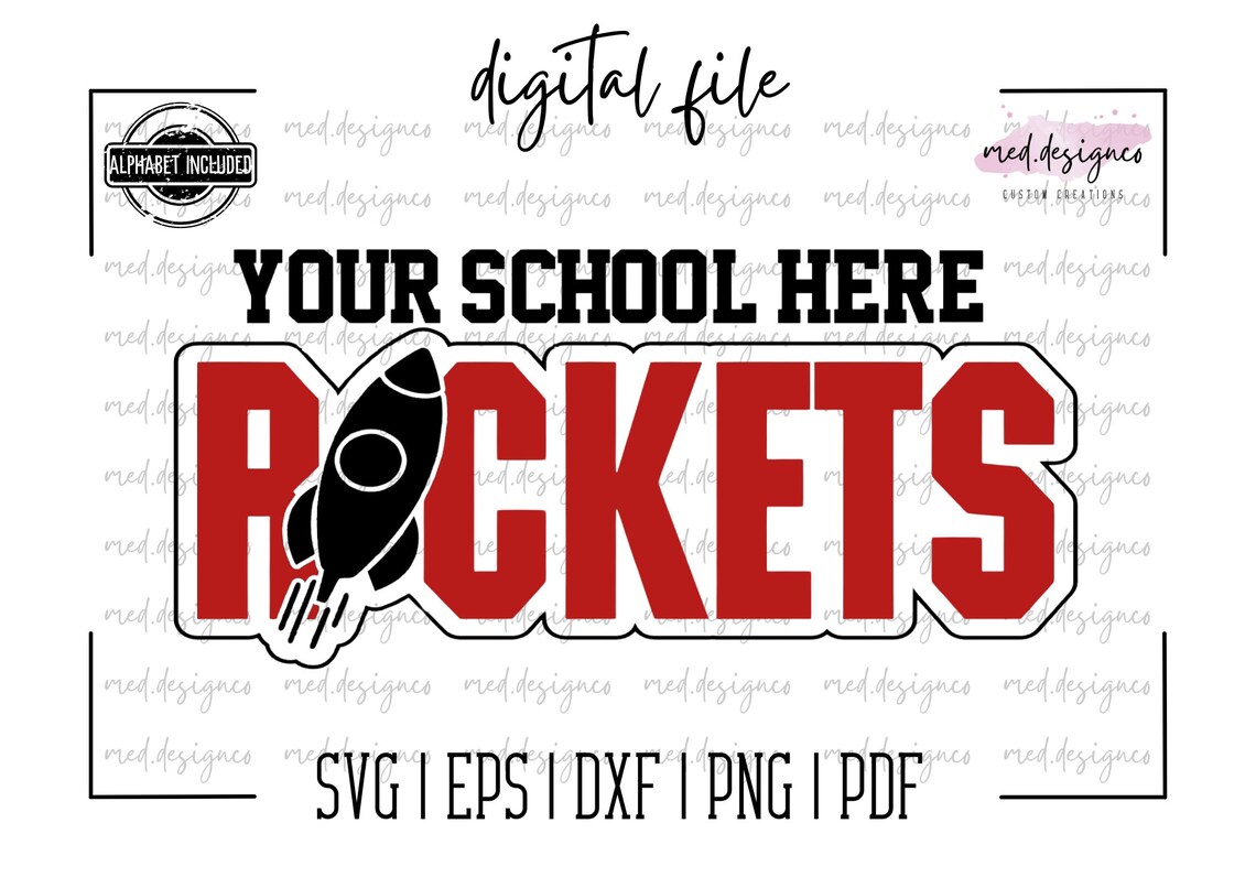 Rockets Svg, Rockets Mascot, Rockets, Mascot, Rocket, Team, Spirit ...