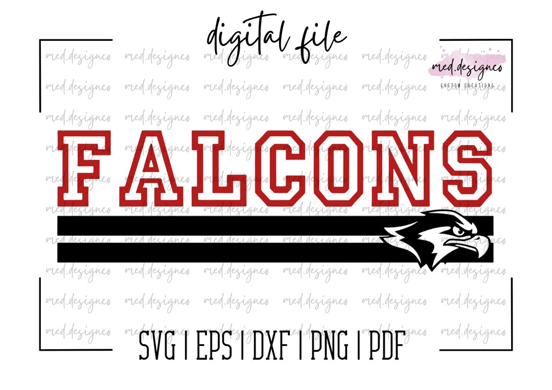 Falcons Svg, Falcons Mascot Svg, Falcon, Falcons, Mascot, Team, Svg ...