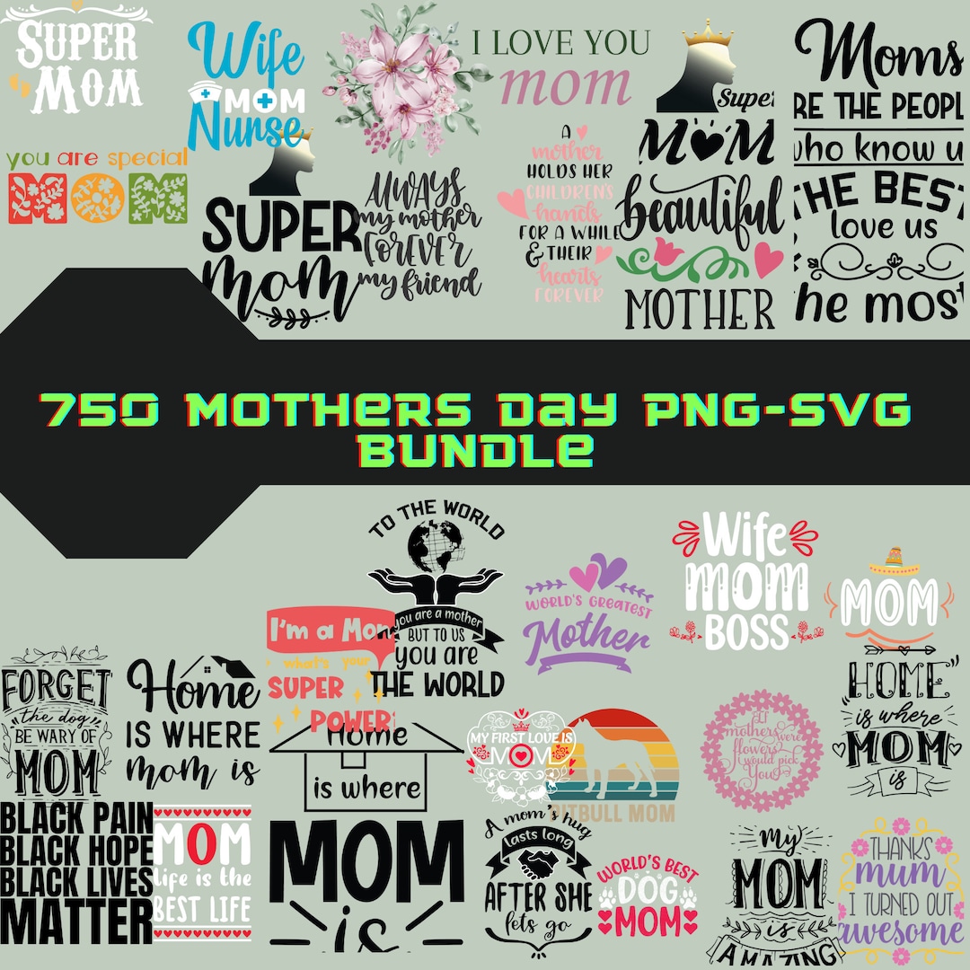 Mothersday SVG Bundle , INSTANT DOWNLOAD, Mother Svg, Digital Download ...