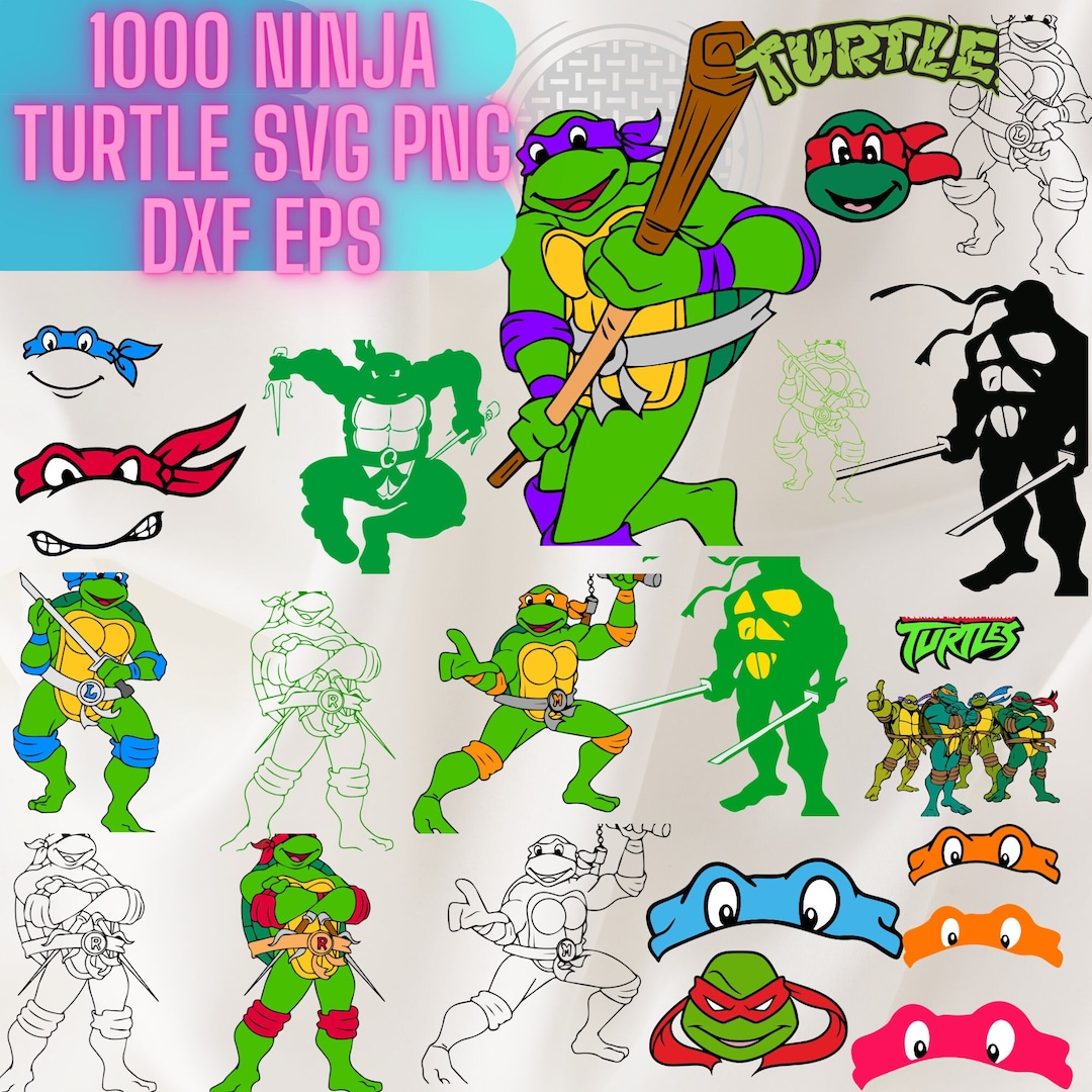 Ninja Turtles SVG, Ninja Tutles Png, High Quality Layered Files, Svg ...