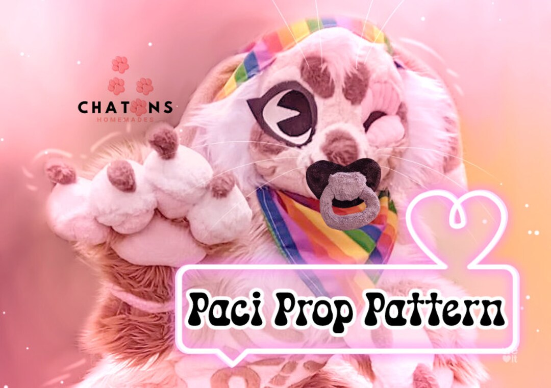 Paci Prop Pattern for Fursuits - Etsy Canada