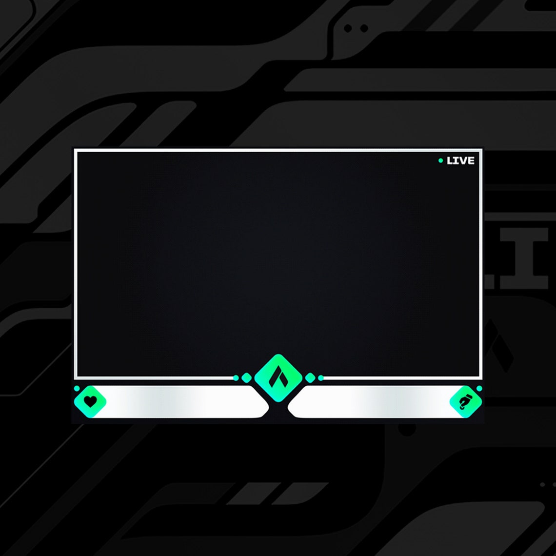 Stream Overlay Package Modern Twitch Stream Screens Green and White ...