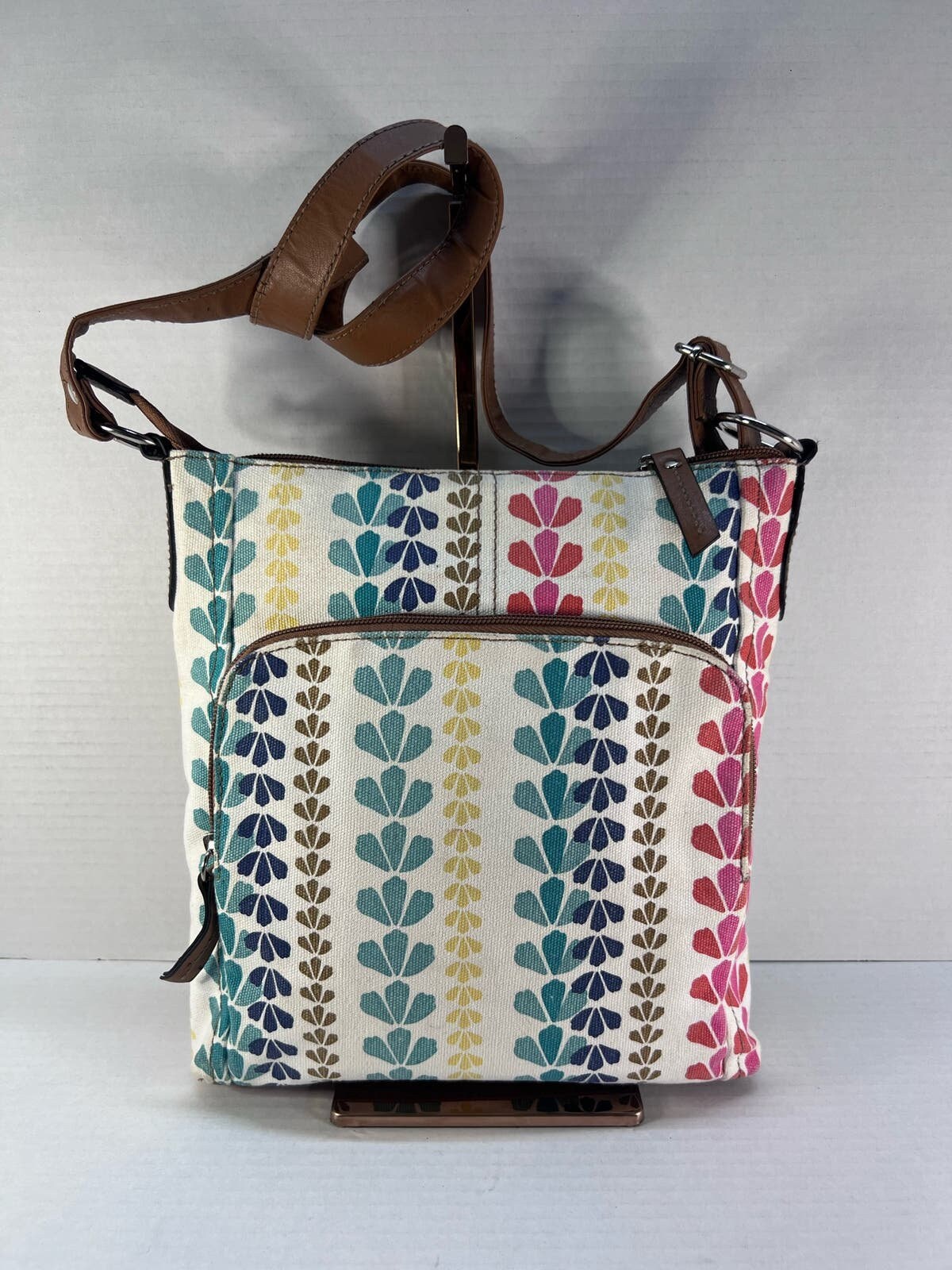 Relic by Fossil Multi-colored Flower Pattern Crossbody Purse - Etsy