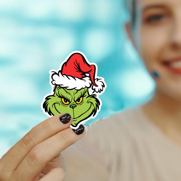 The Grinch Stickers - Etsy