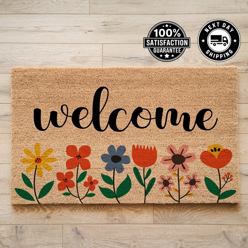 Spring Doormat - Etsy