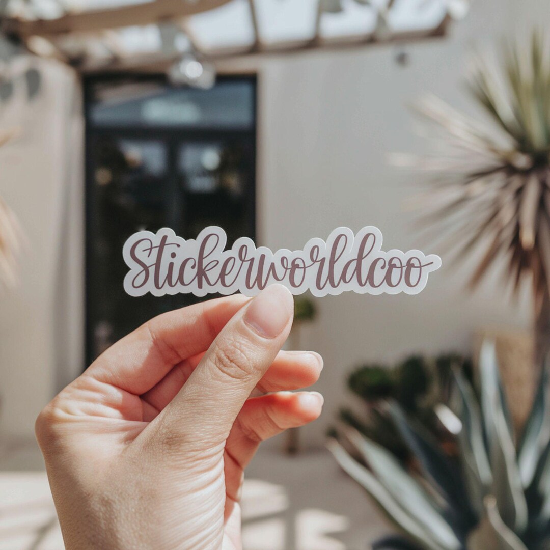 Custom Text Sticker, Personalized Sticker, Custom Sticker, Custom Text ...