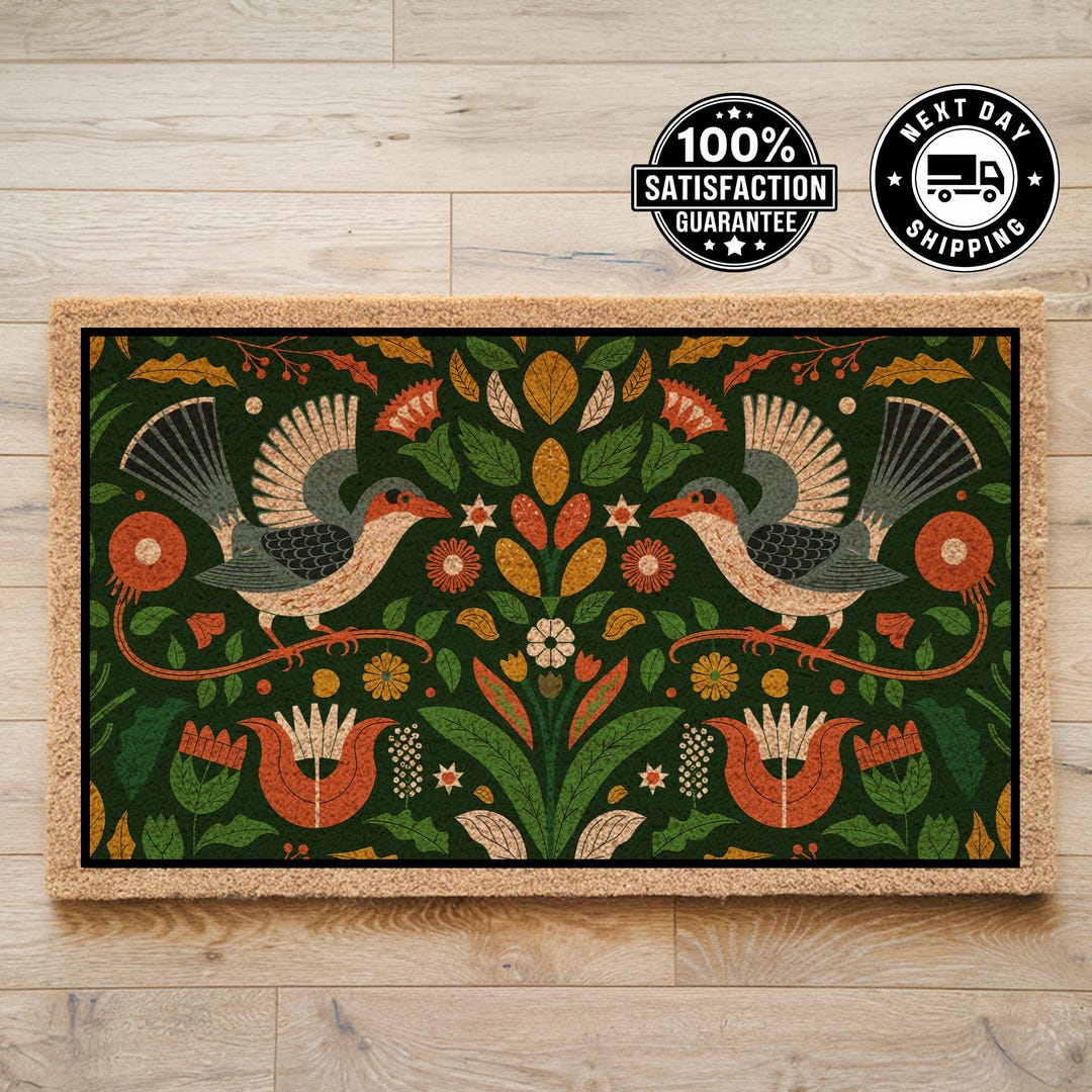 Nature Floral Doormat, Colorful Doormat, Coir Doormat, Housewarming ...