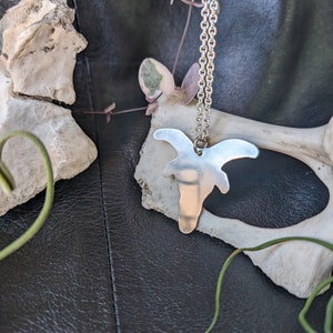 Sterling Silver Goat Necklace - Etsy