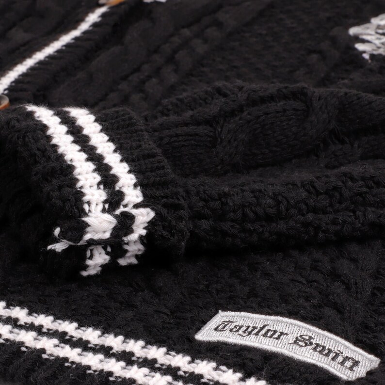 Taylor Swiftie Cardigan Reputation Cardigan Black Taylor Swiftie ...
