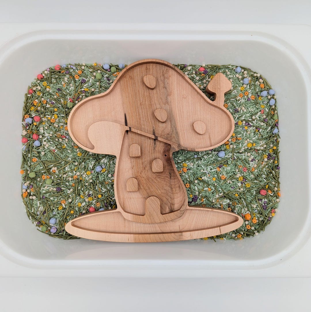 Sensory Play Tray, Mushroom Sensory Bin Tray, Fall Sensory Bin ...