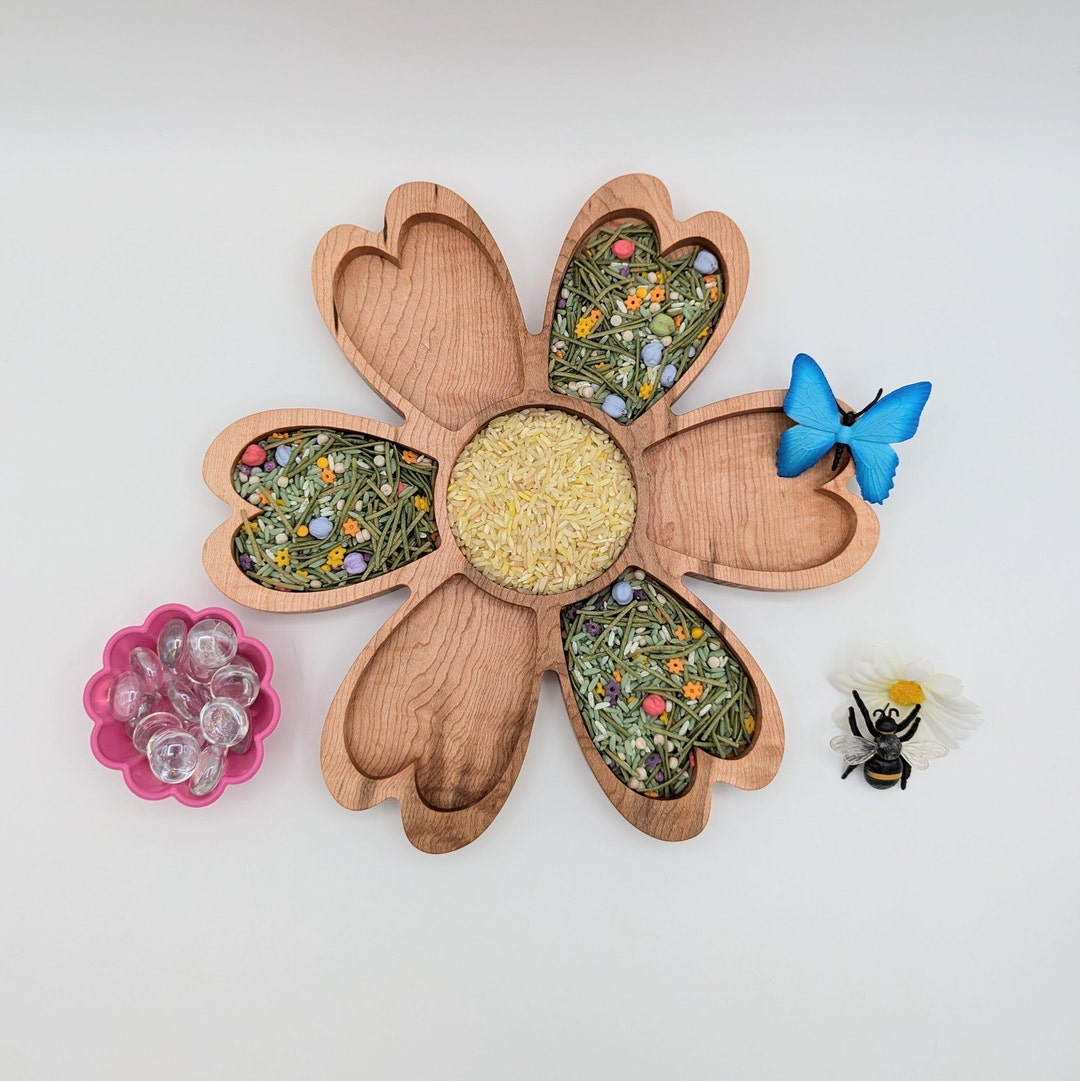 Sensory Play Tray, Flower Sensory Bin Tray, Sensory Boards, Flisat ...