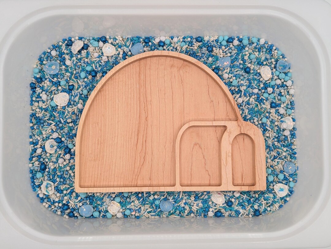 Sensory Play Tray, Igloo Sensory Tray, Arctic Sensory Bin, Winter ...