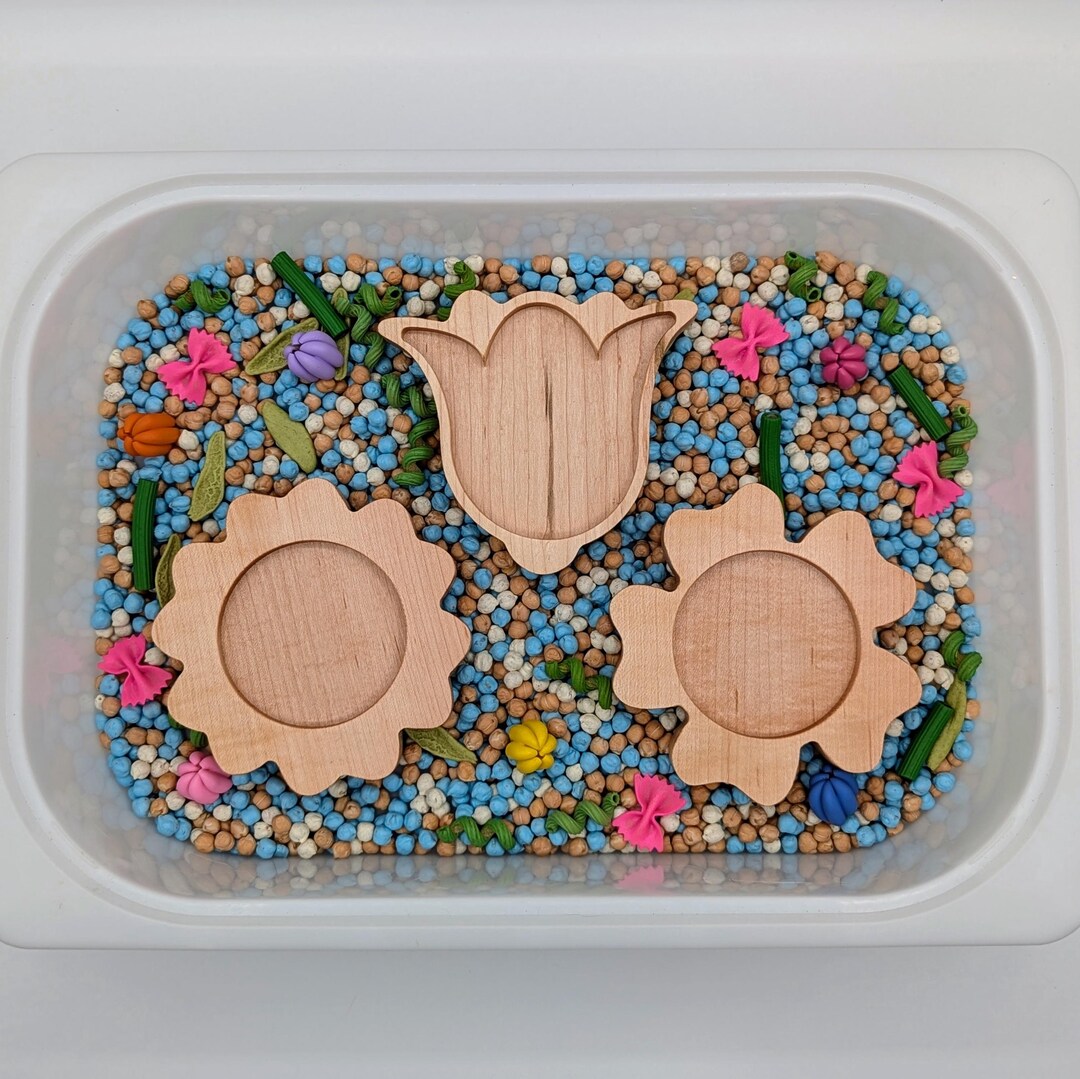 Sensory Play Tray, Mini Flower Sensory Tray, Spring Tray, Kids Sensory ...